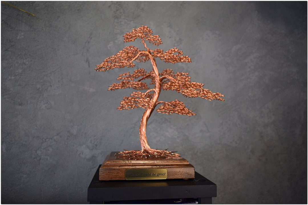 Copper Wire Bonsai Tree | Parent Anniversary | 7 Year Anniversary ...