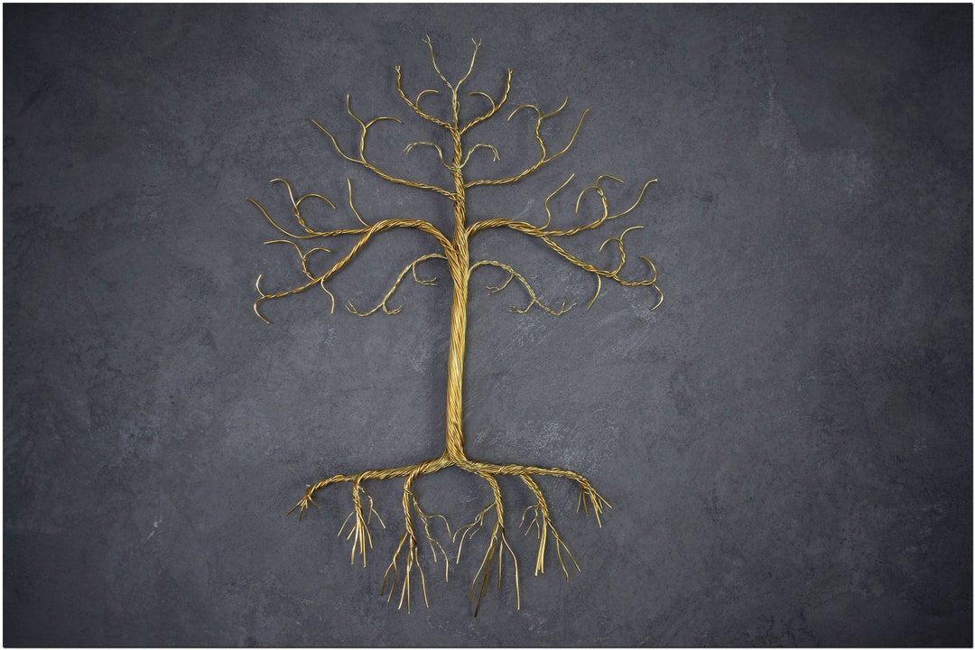 Brass Gondor's Tree Sculpture | J.R.R. Tolkien | LOTR | White Tree ...