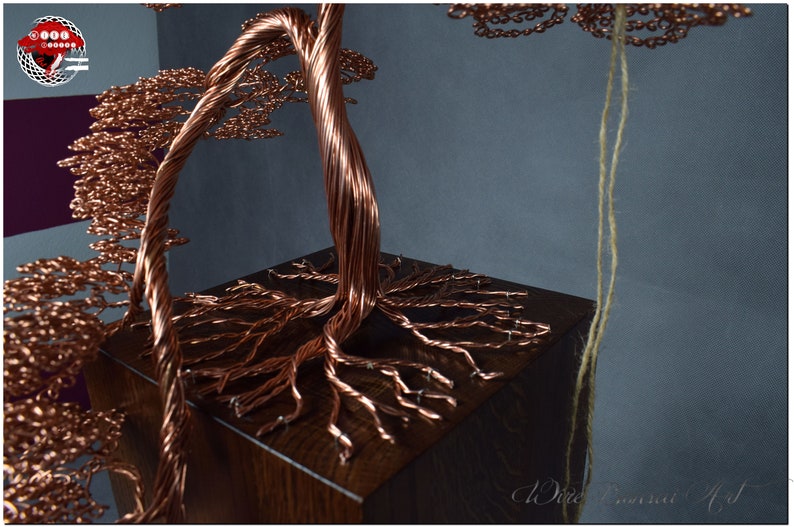 Large Copper Wire Bonsai Tree 7 Year Wedding Anniversary | Etsy