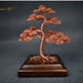 Mini Wire Bonsai Tree Made of Copper Engraved Dedication Luxury ...