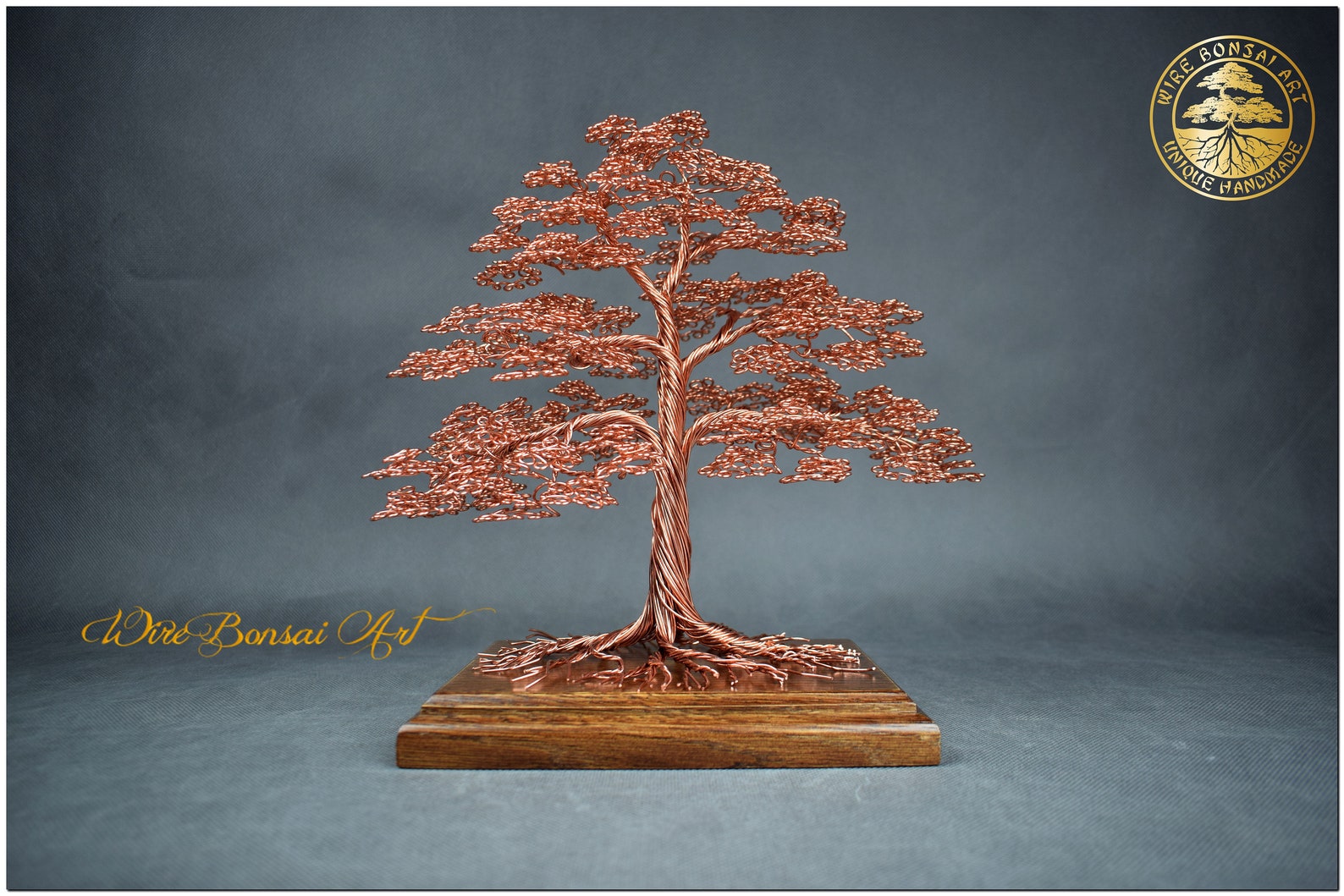 Copper Oak Bonsai Tree | 7th Anniversary | Engraved Dedication ...