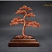 Mini Wire Bonsai Tree Made of Copper Engraved Dedication Luxury ...