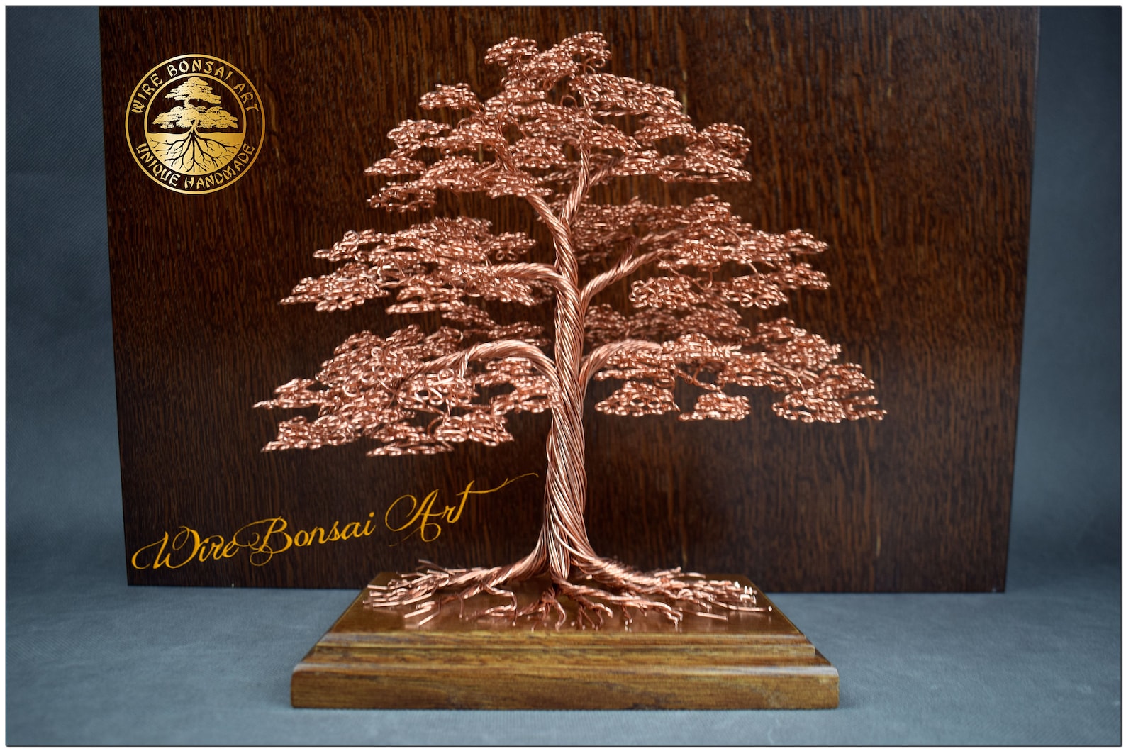 Copper Oak Bonsai Tree | 7th Anniversary | Engraved Dedication ...
