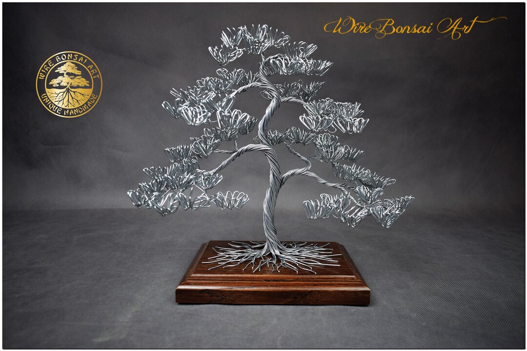 Wire Pine Tree | Decoration for the Cabinet | Steel Eleventh Wedding ...