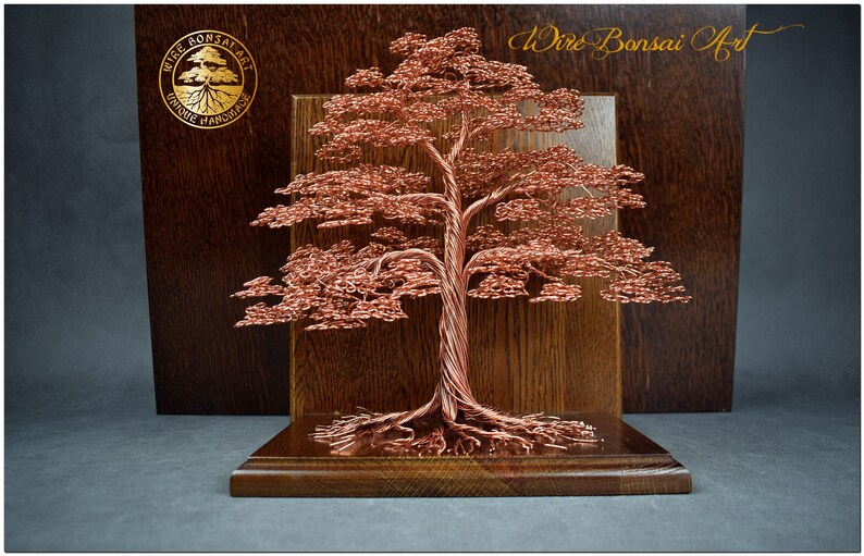Bigger Copper Wire Bonsai Tree Copper Seven Wedding | Etsy