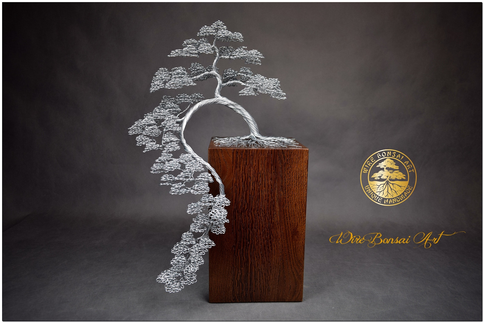 Large Metal Cascade Bonsai Tree Engraved Dedication - Etsy