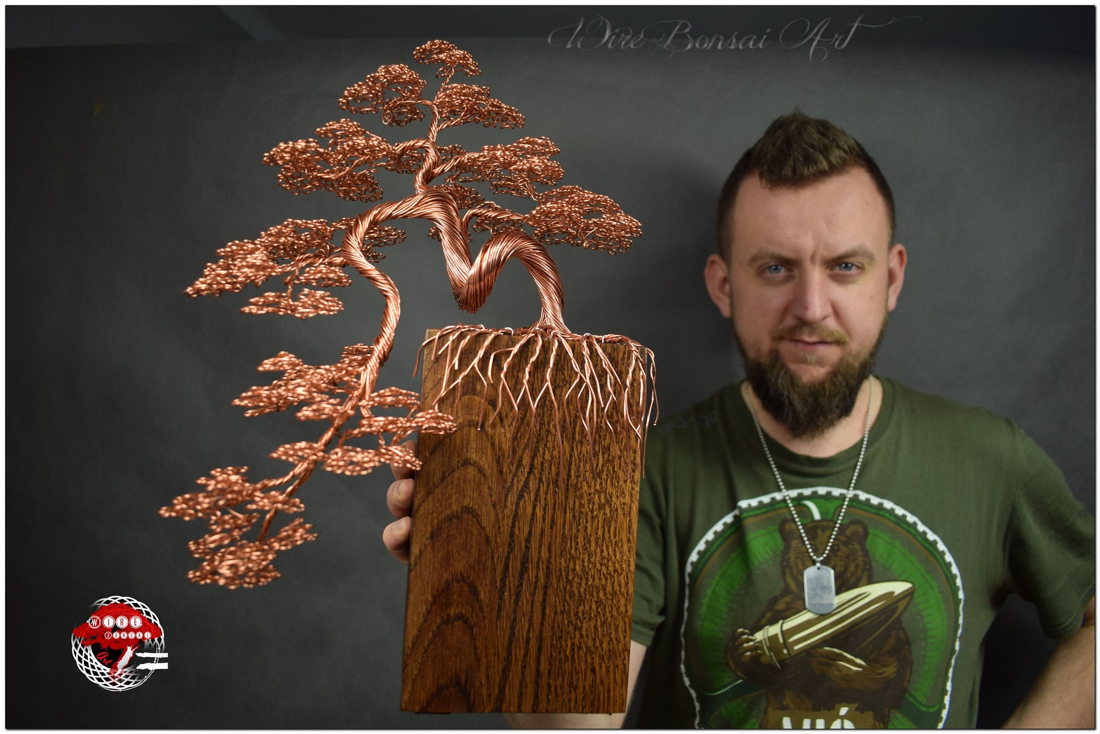 Cascade Copper Bonsai Tree Copper Seven Wedding Anniversary | Etsy