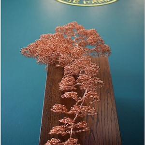 Large Copper Wire Bonsai Tree | 7 Year Wedding Anniversary | Engraved ...