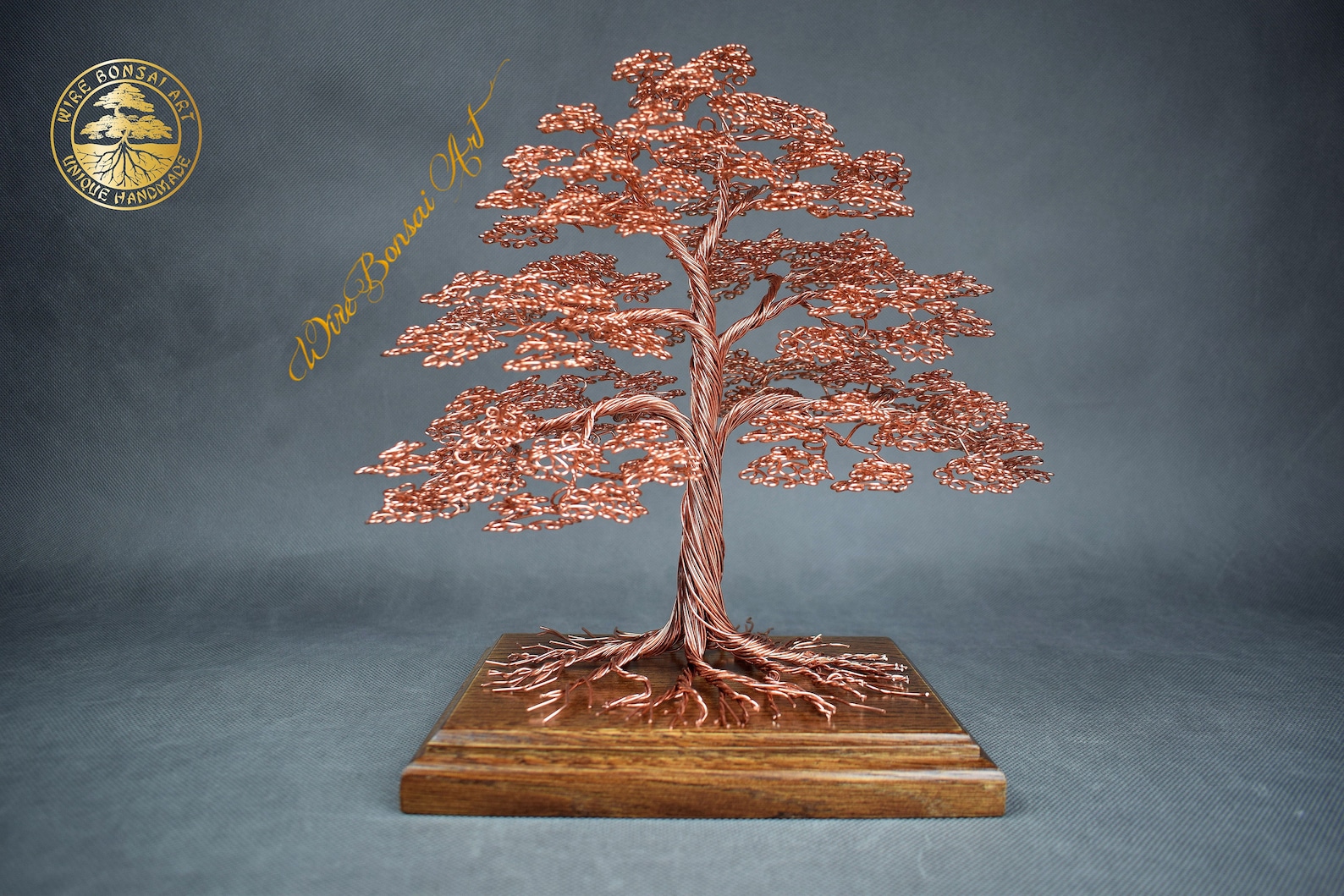 Copper Oak Bonsai Tree | 7th Anniversary | Engraved Dedication ...