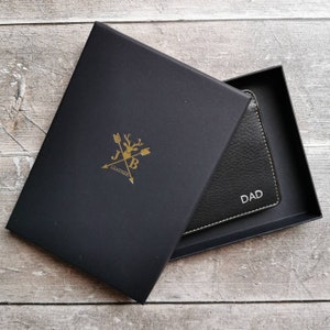 Personalised Real Leather Male Wallet Hand Made With Coin | Etsy