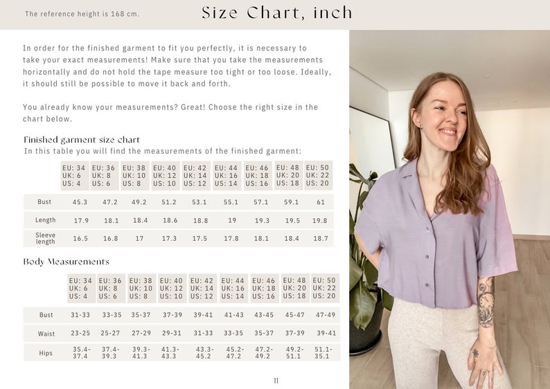 Oversized Revere Collar Shirt Blouse PDF Sewing Pattern Sizes - Etsy
