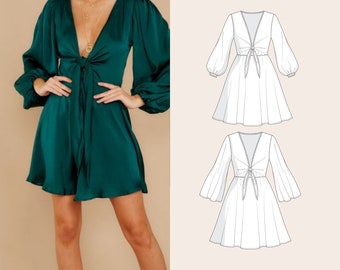 Flowy Dress Pattern | Etsy