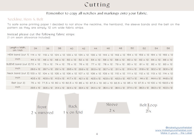 Dressing Gown Bath Robe or Cover up PDF Sewing Pattern Sizes - Etsy