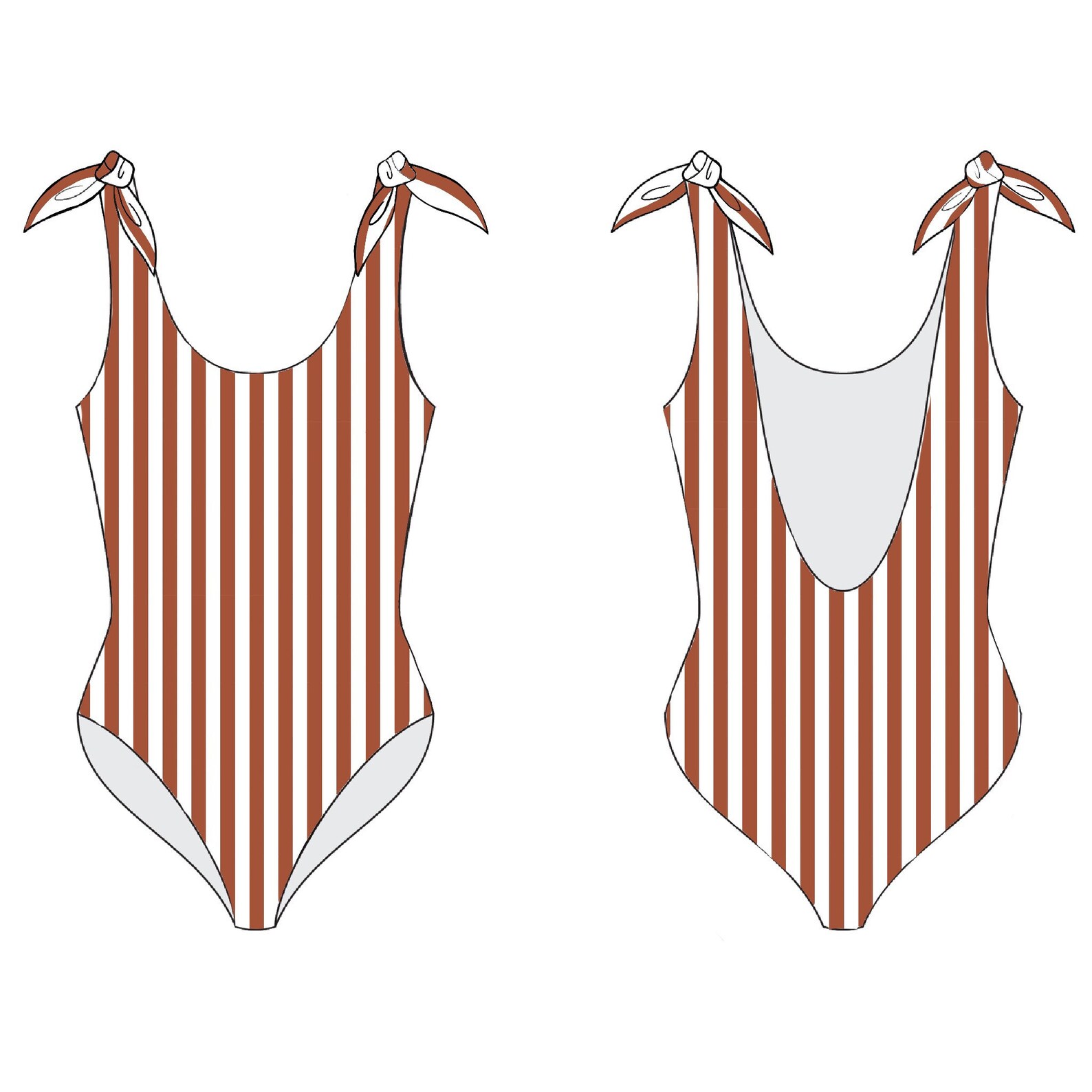 Swimsuit /one-piece / Bathing Suit PDF Sewing Pattern for Women and ...