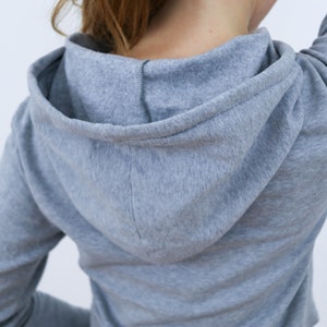 PDF Sewing Pattern Cropped Hoodie Ebook Tutorial for Women Sizes 34-56 ...