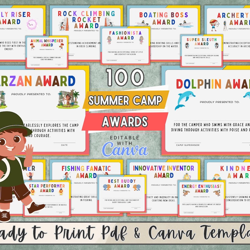 Girls Camp Awards - Etsy