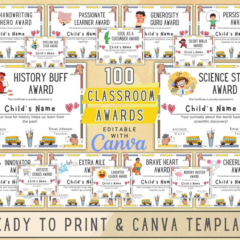 Kids Character Awards - Etsy UK