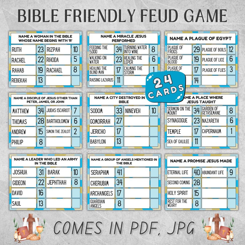 Bible Family Feud - Etsy