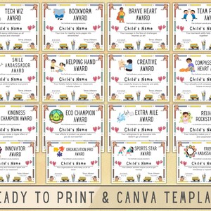 100 Funny Editable Classroom Awards Certificates, Student Appreciation ...