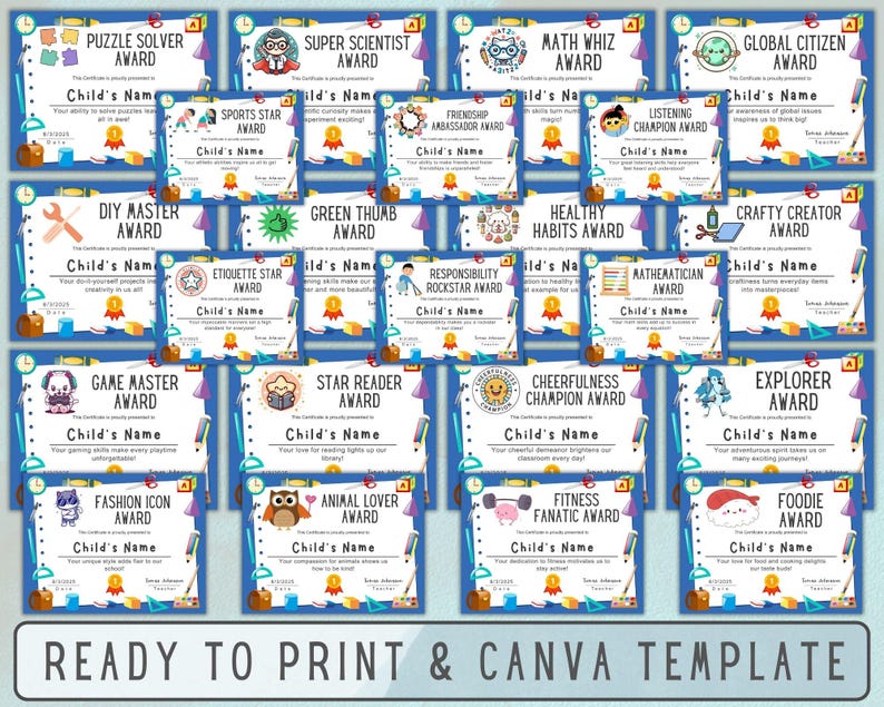 Funny Editable Classroom Awards Certificates, Student Appreciation ...