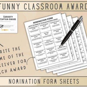 120 Funny Editable Classroom Awards Certificates, Student Appreciation ...
