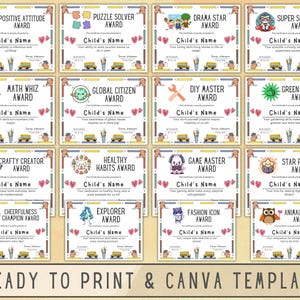 100 Funny Editable Classroom Awards Certificates, Student Appreciation ...