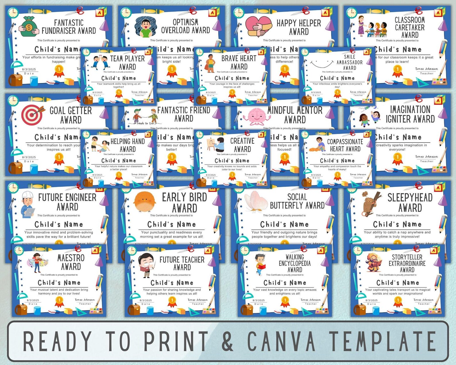 Funny Editable Classroom Awards Certificates, Student Appreciation ...