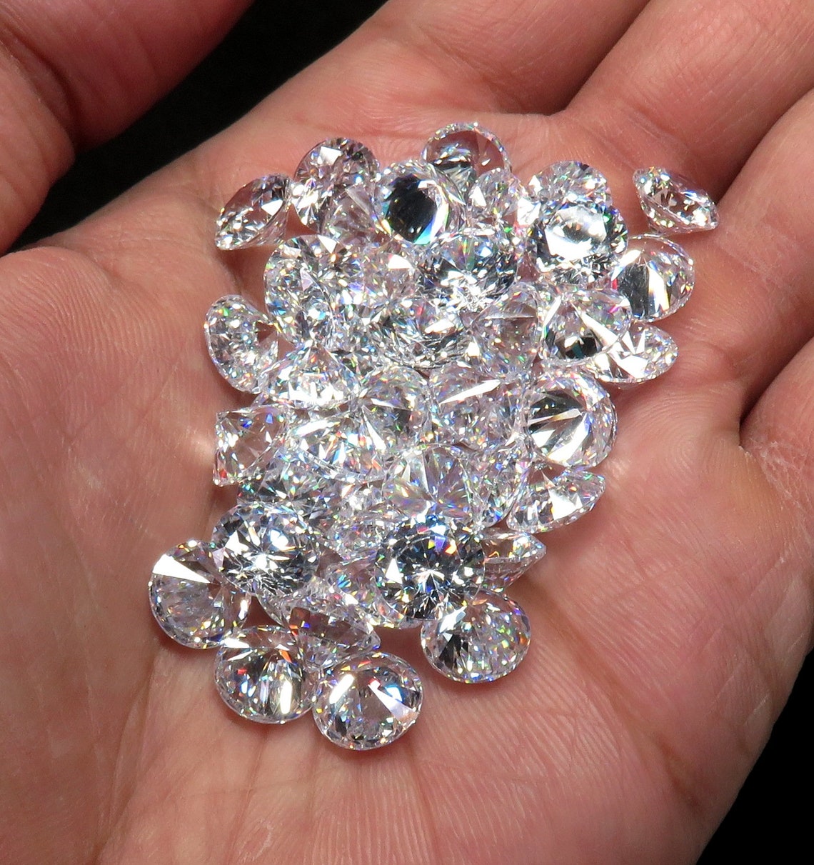 Piedra preciosa de circón blanco 5678910 mm estrella - Etsy España