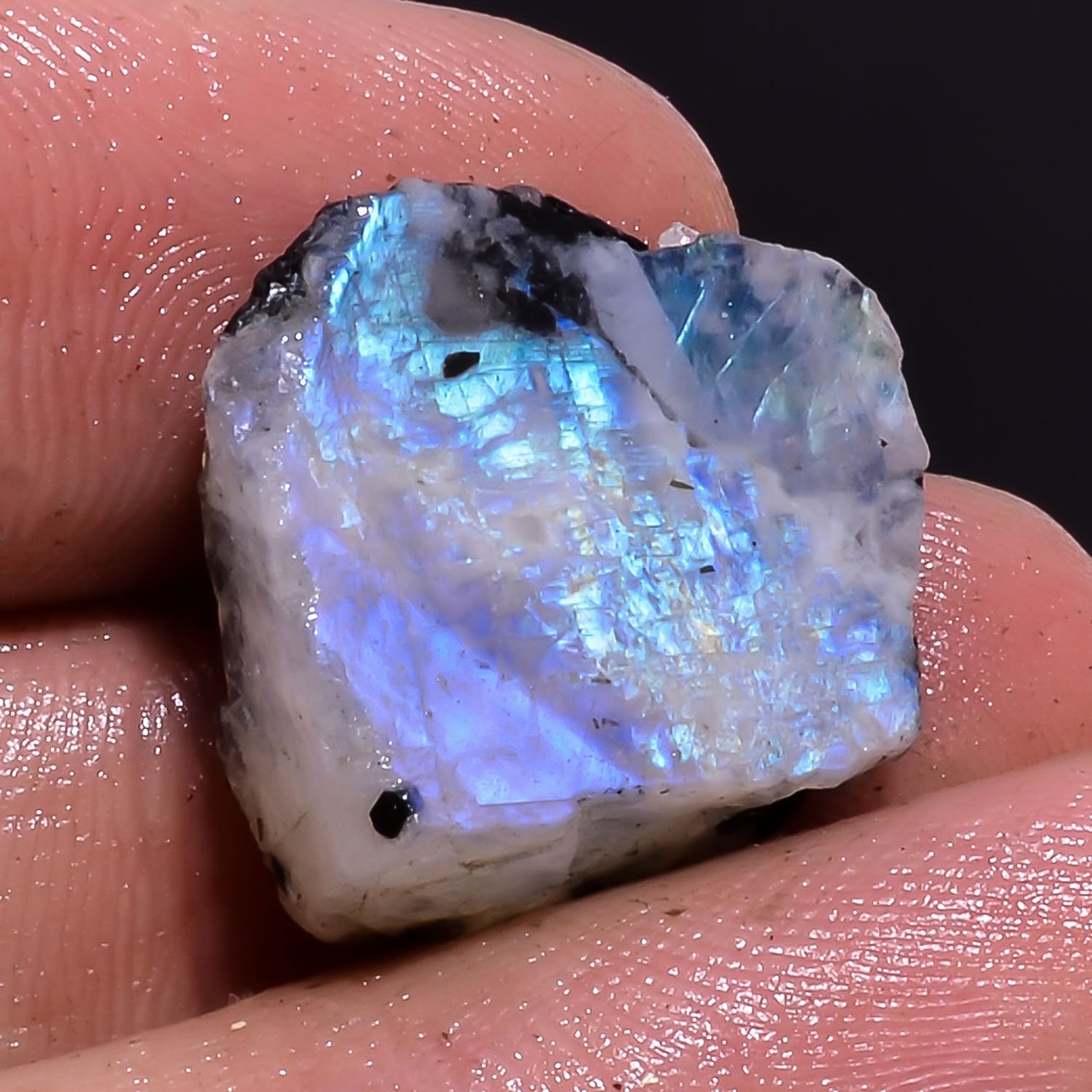 Buy 1get1 Free Natural Rainbow Moonstone Rough, Gemstone for Jewelry ...