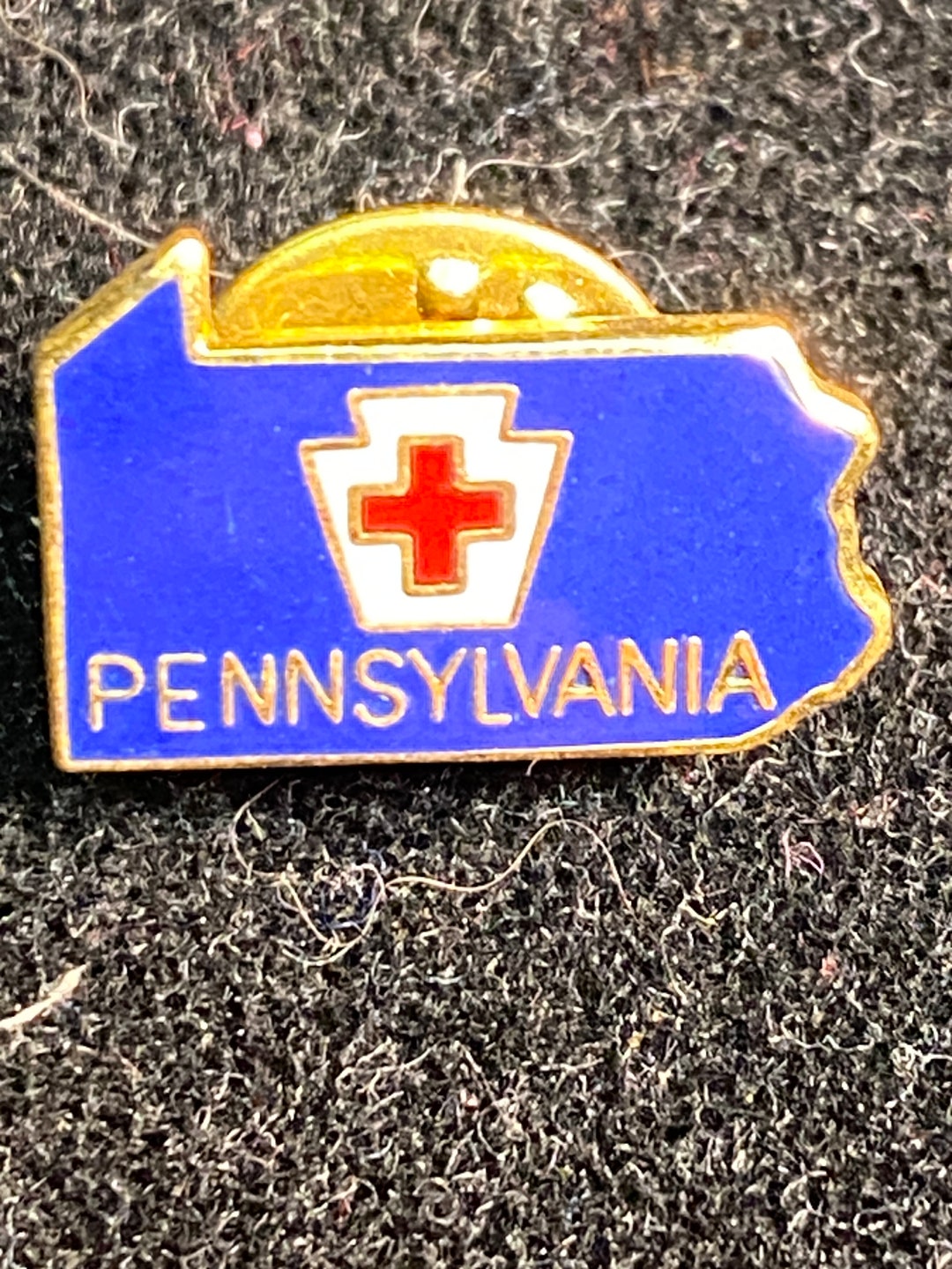 State of Pennsylvania Red Cross Pin - Etsy