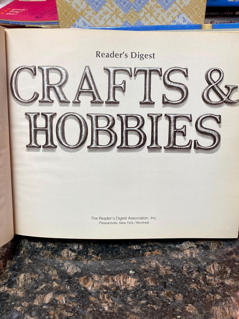 Book- Reader’s Digest Crafts & Hobbies Guide to Creative Skills Vintage ...