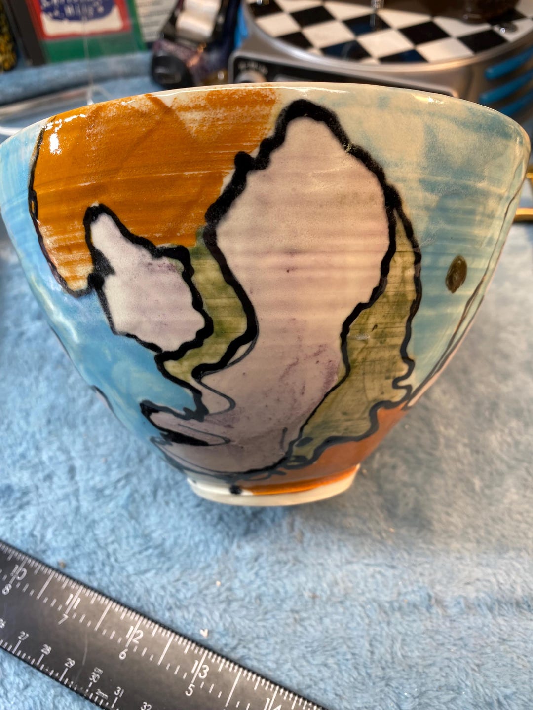 Hand-painted Ceramic Vase by Jonathan Cox Ceramics, Signed Shuila - Etsy