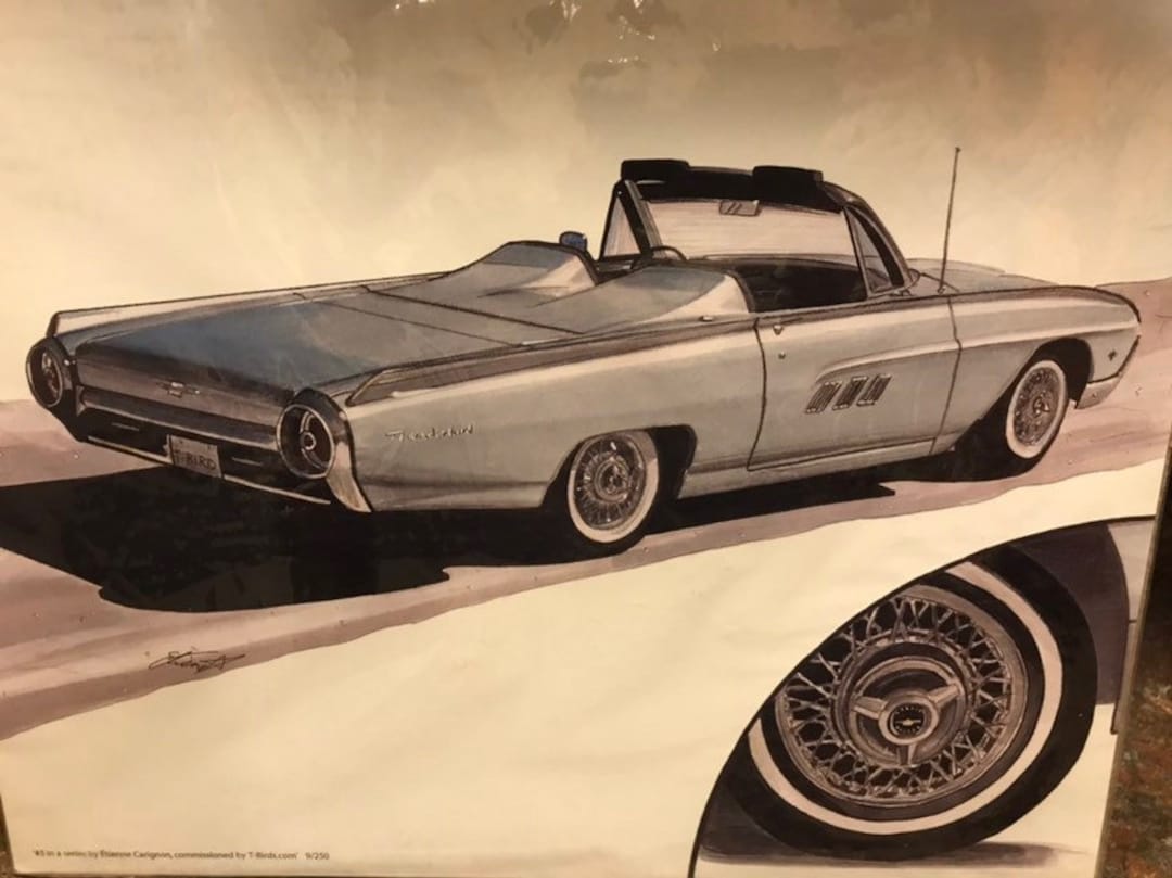 1963 T-bird Print - Etsy