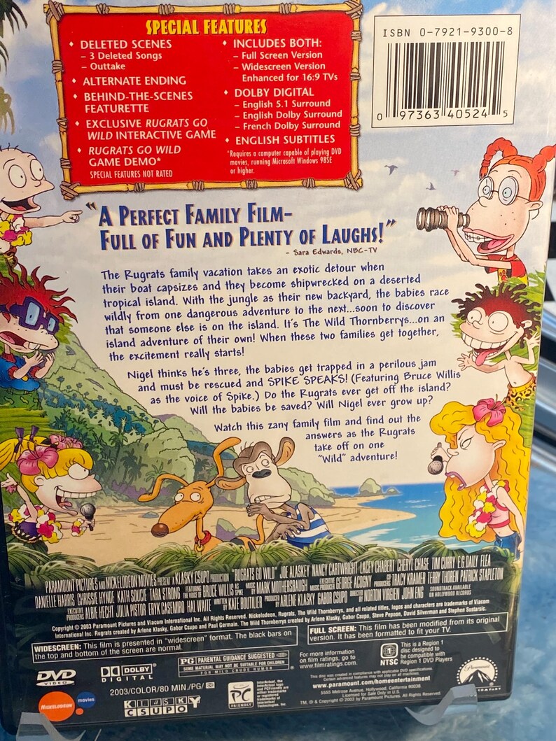 Dvd-rugrats Go Wild, the Movie ( 2003) Cheryl Chase, EG Daily, Flea Tim ...