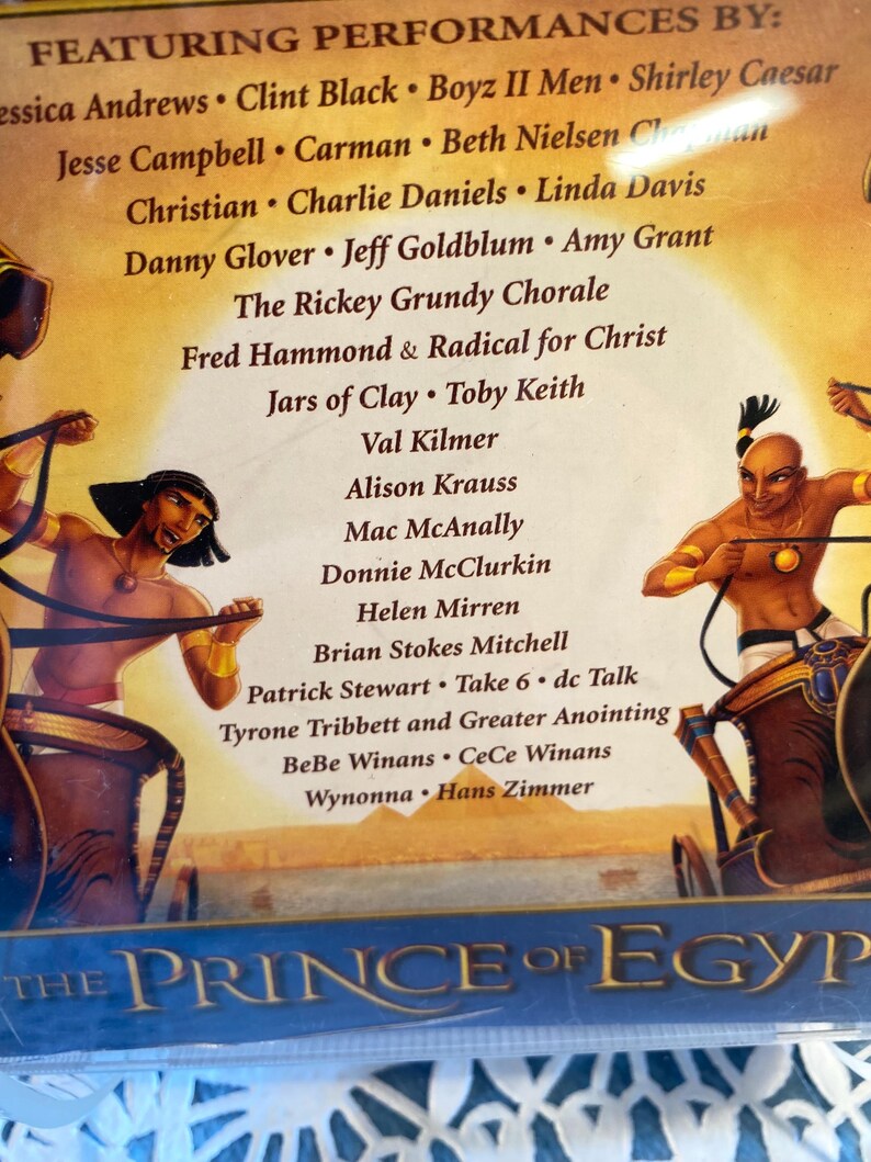 Cd-the Prince of Egypt Collector's Edition Music CD Soundtrack 1998 - Etsy