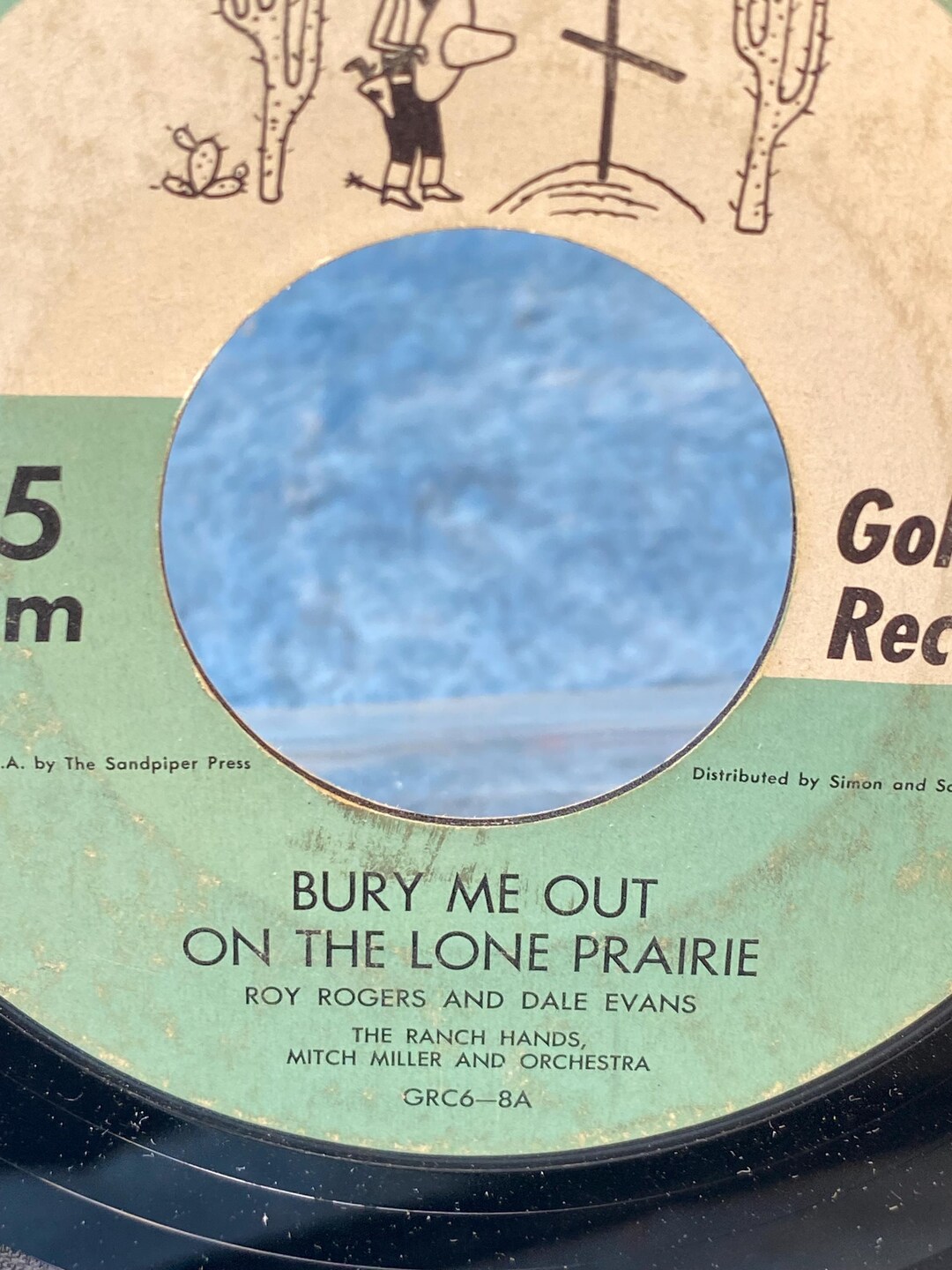 45 Vinyl Record Titled "the Cowman's Prayer" by Roy Rogers and Dale ...