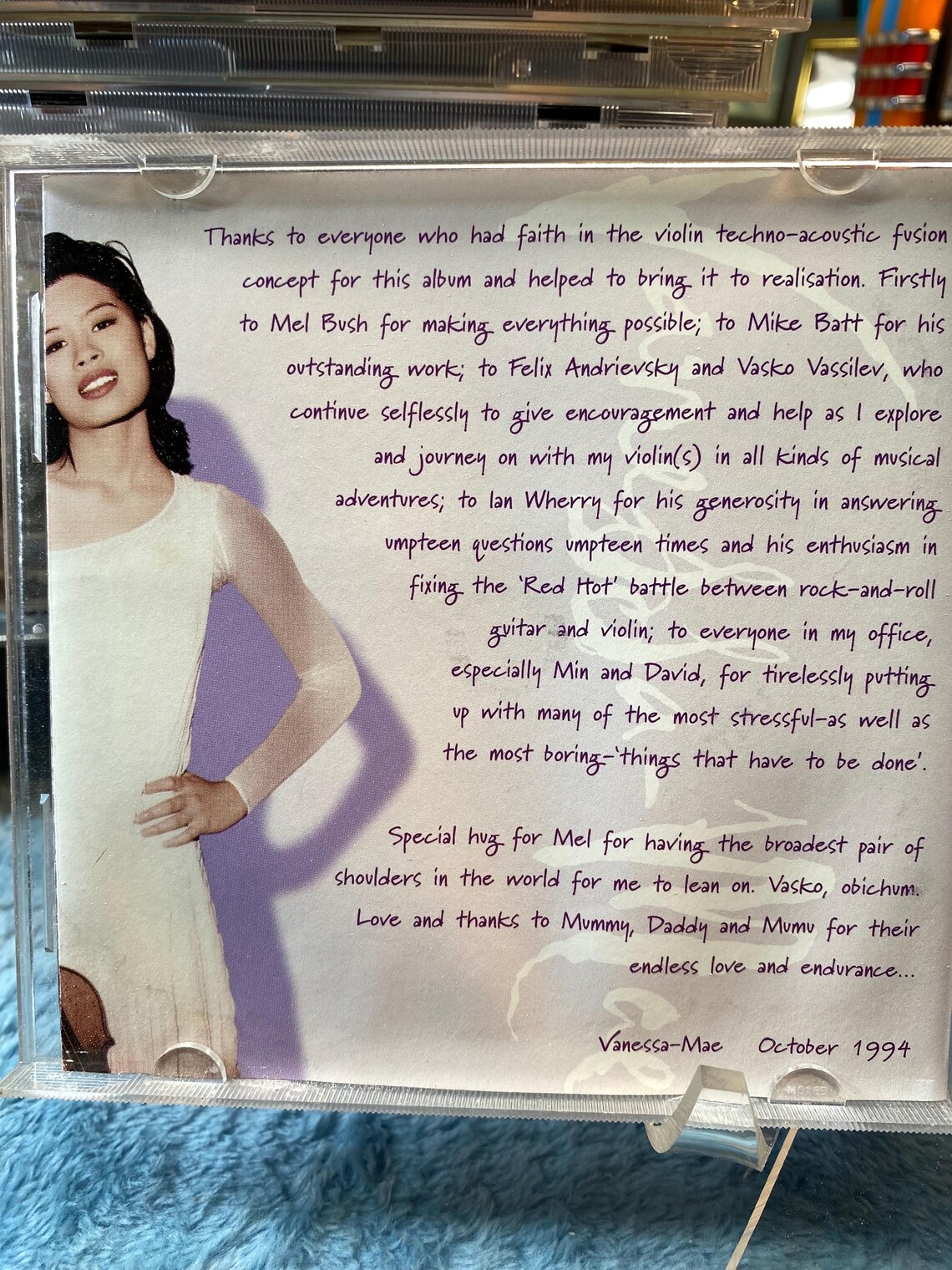 CD- Vanessa Mae, the Violin Player Emi Records 1995 Preowned - Etsy