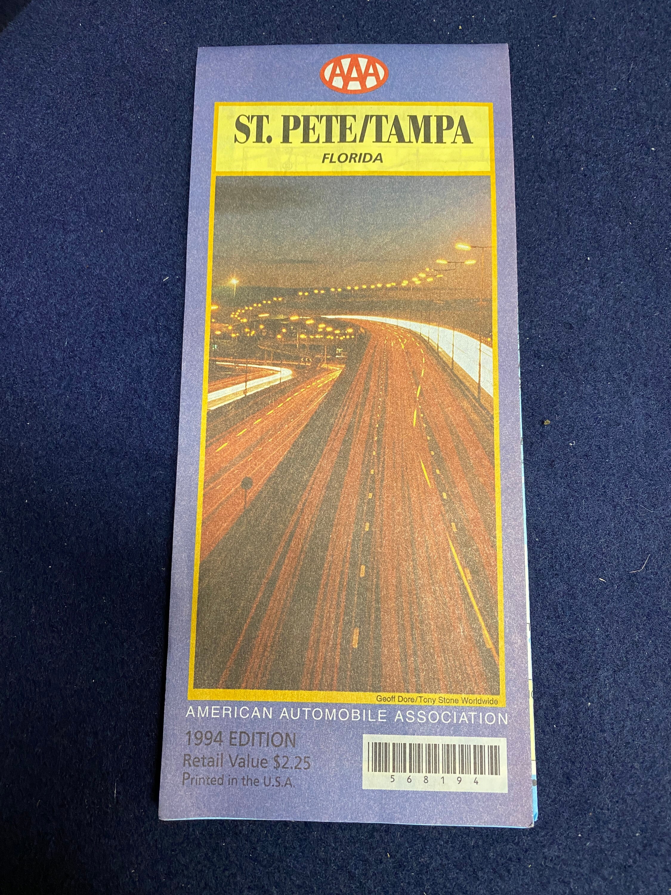 AAA Road Map of St Pete/tampa - Etsy