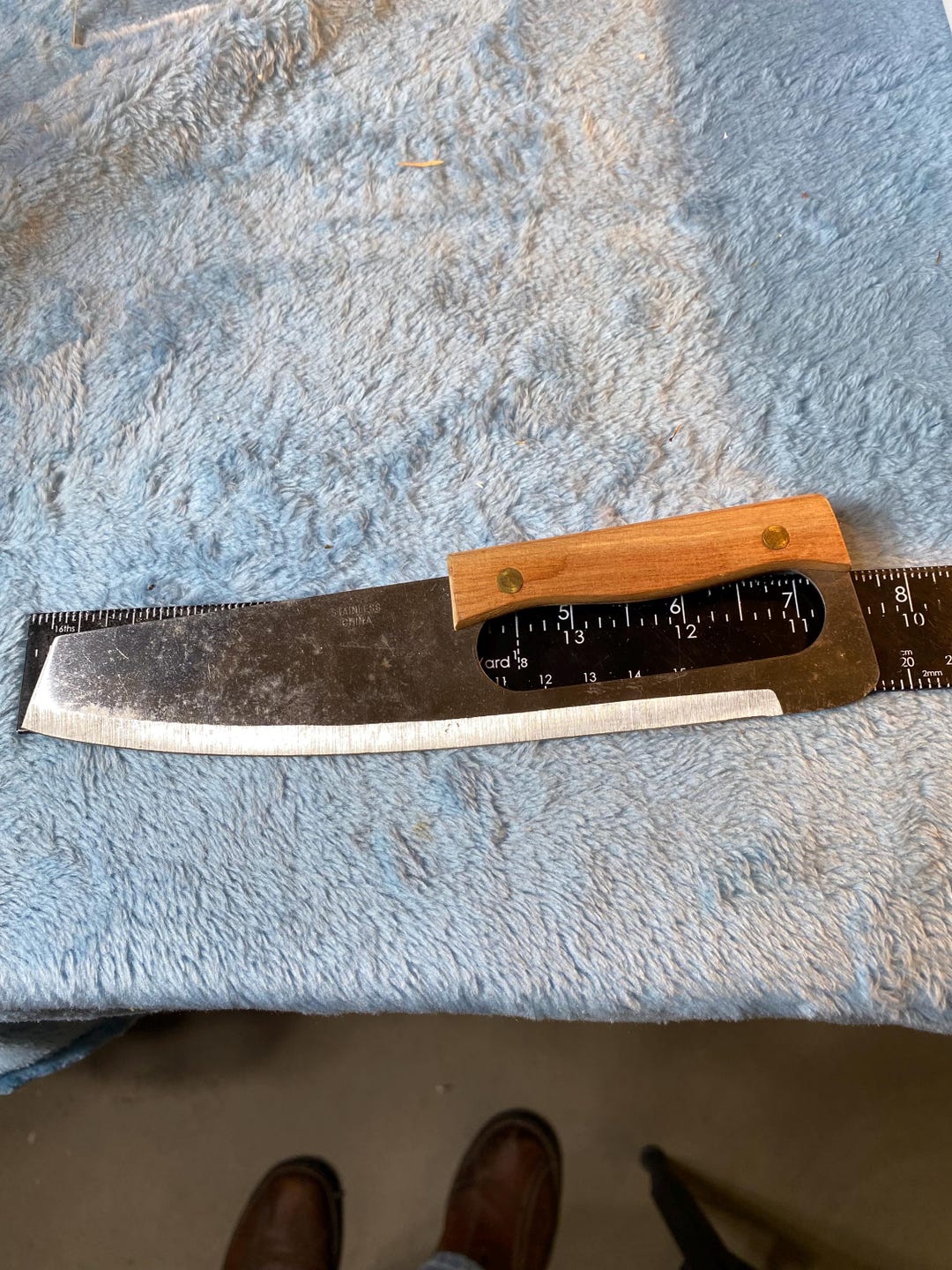 Vintage Frontier Forge Chopper Slicer Knife With Rosewood Handle - Etsy