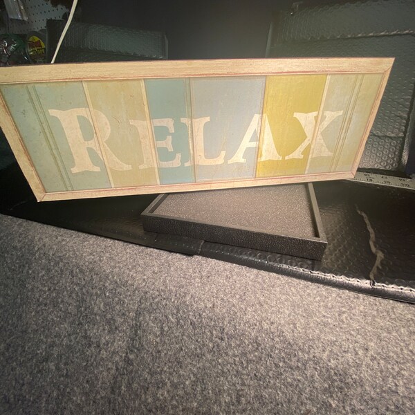 Relax Sign - Etsy
