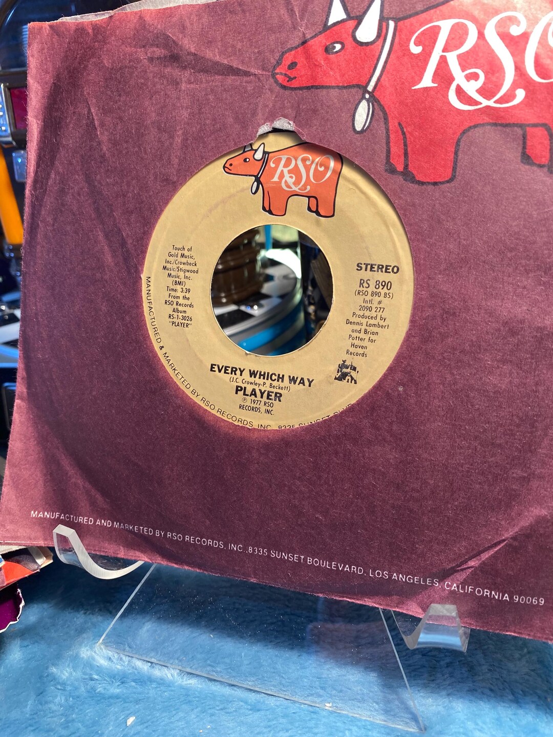 Vinyl 45- Player - Every Which Way / This Time I'm in It for Love - 45 ...