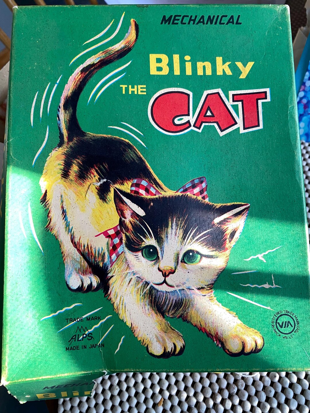 Vintage 1950s Mechanical Wind up Toy Blinky the CAT! - Etsy