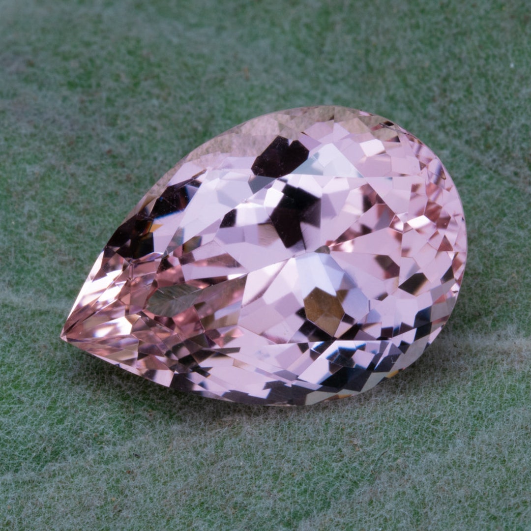 6.43ct Natural Pink Morganite | Engagement Ring | Pear Shape | Pink ...