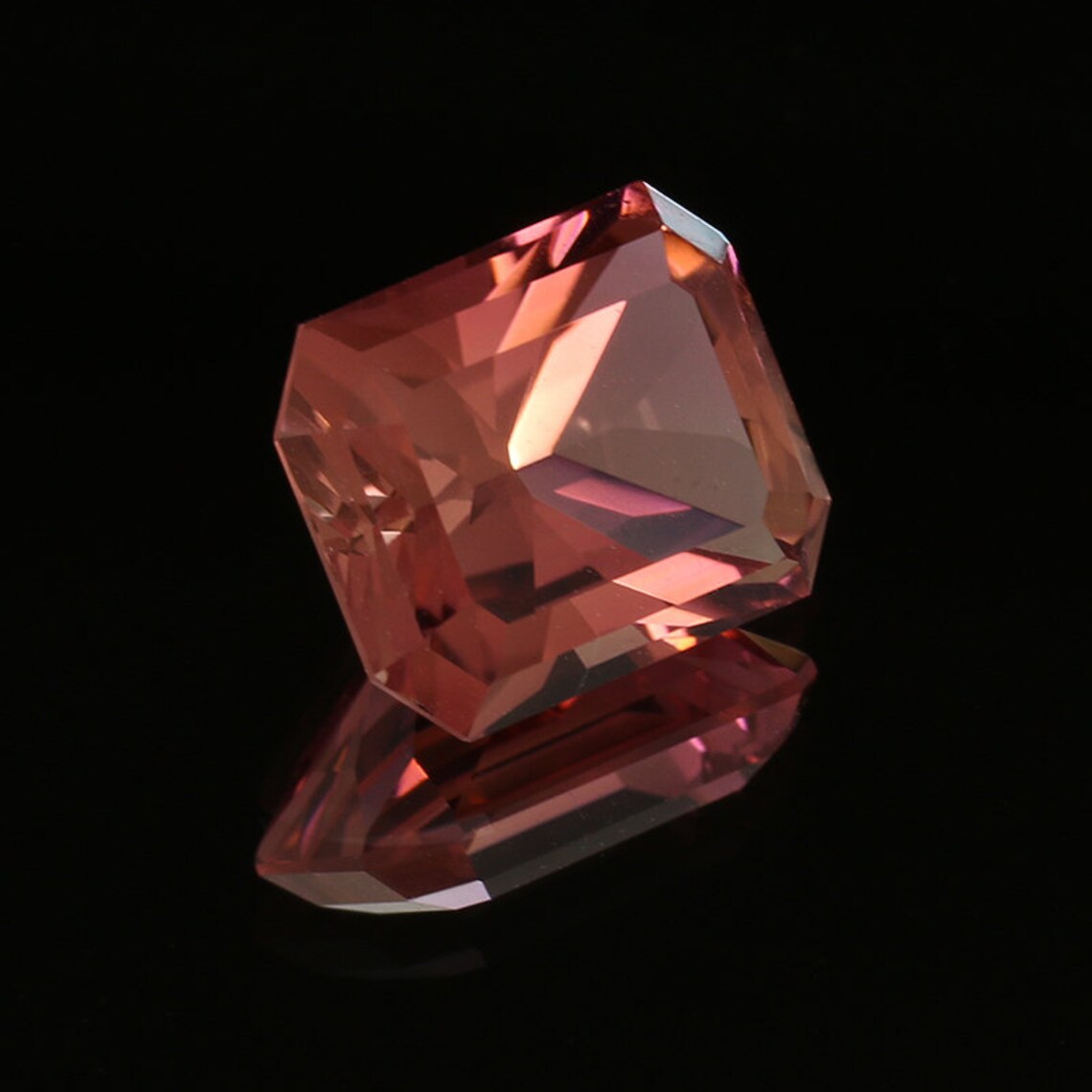 2.4ct Natural Rose Pink Tourmaline Radiant Cut Faceted - Etsy