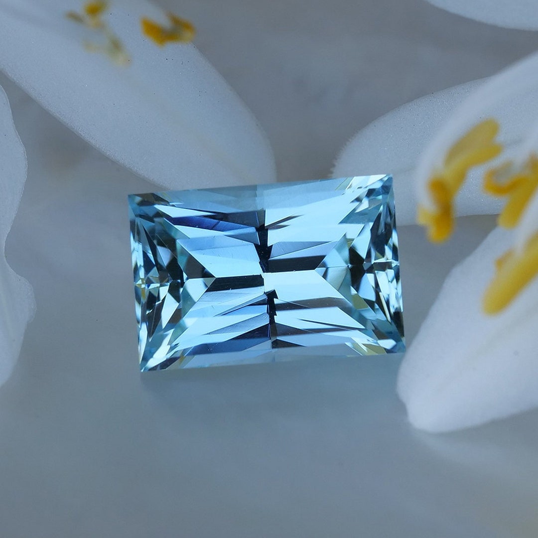 2.91ct Aquamarine | Engagement Ring | Natural Aquamarine | Rectangle ...