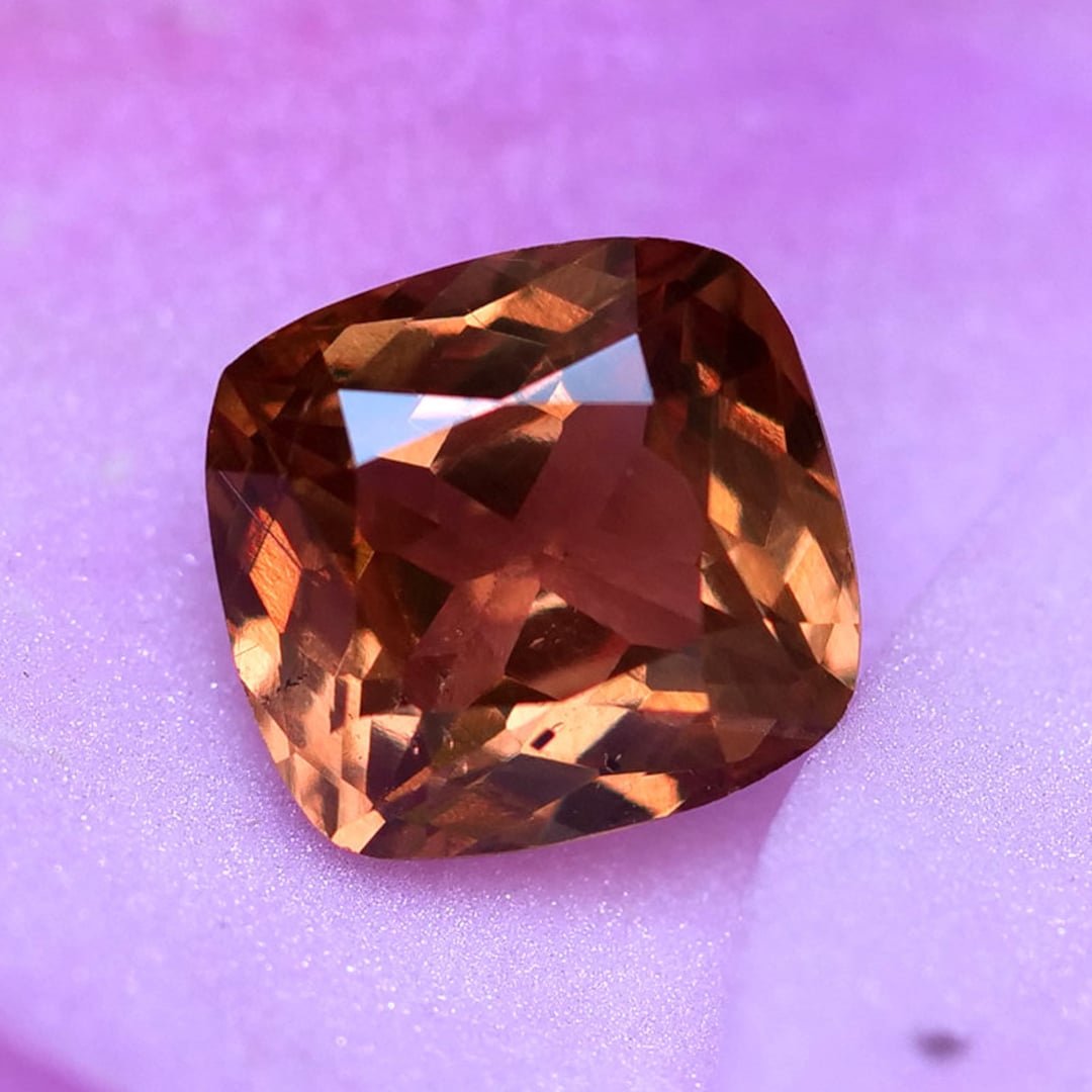 1.77ct Malaya Garnet | Engagement Ring | Rectangular Cushion Cut ...