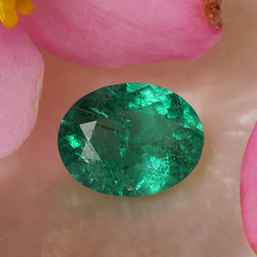 1.62ct Untreated Emerald | Engagement Ring | Natural Emerald | Oval Cut ...