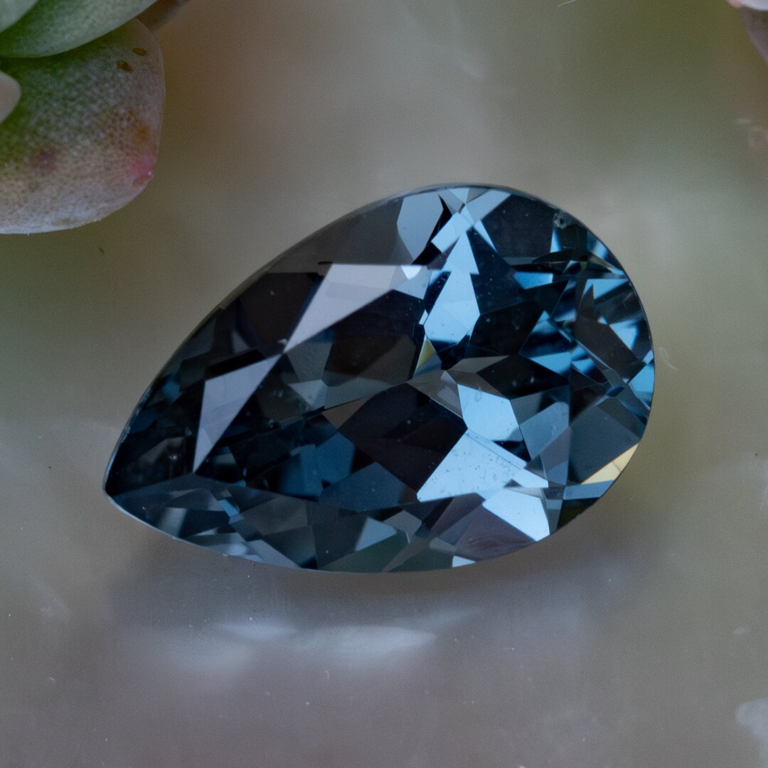 1.965ct Natural Spinel Pear Shape Engagement Ring Violet Gemstone Loose ...