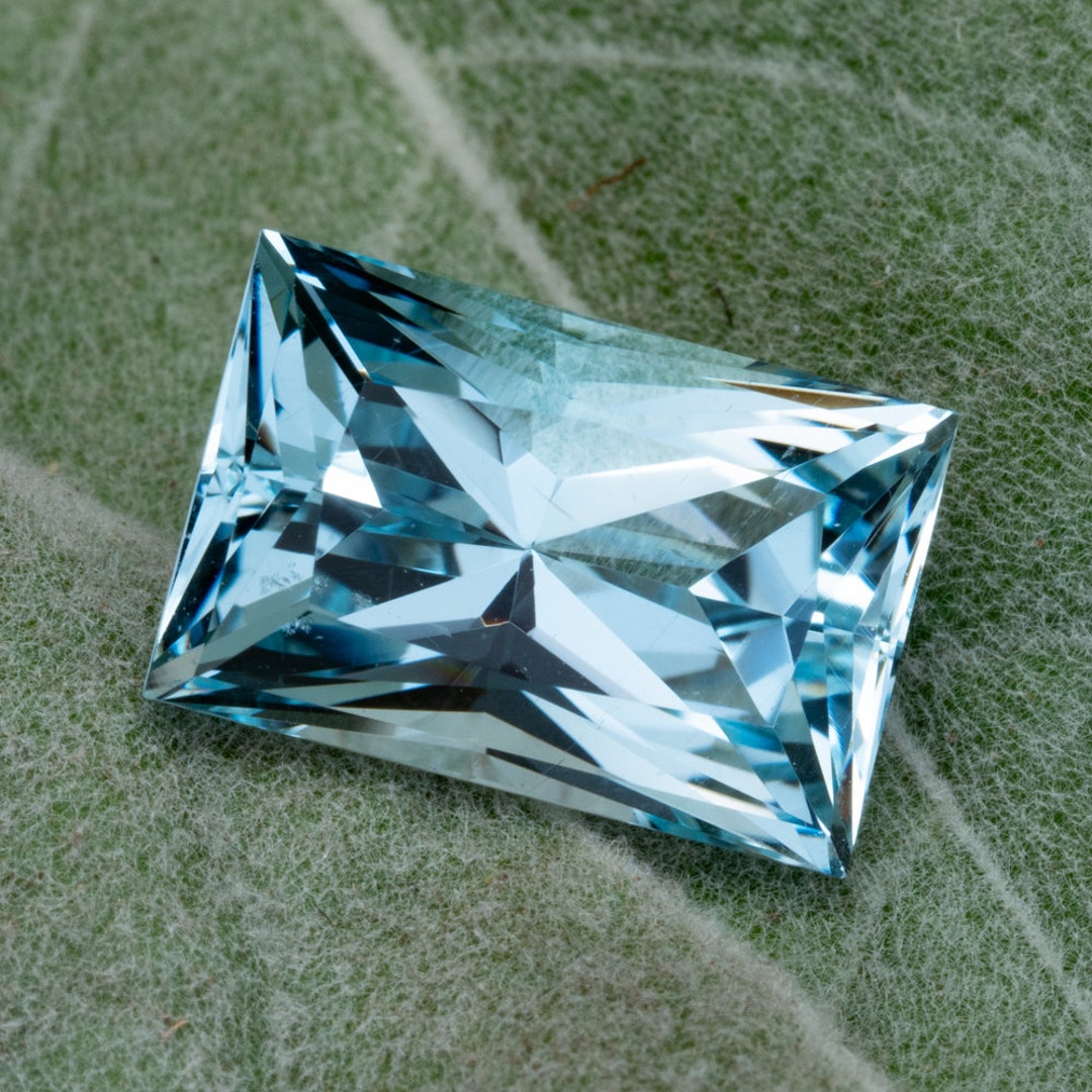 4.72ct Aquamarine | Engagement Ring | Natural Aquamarine | Rectangle ...