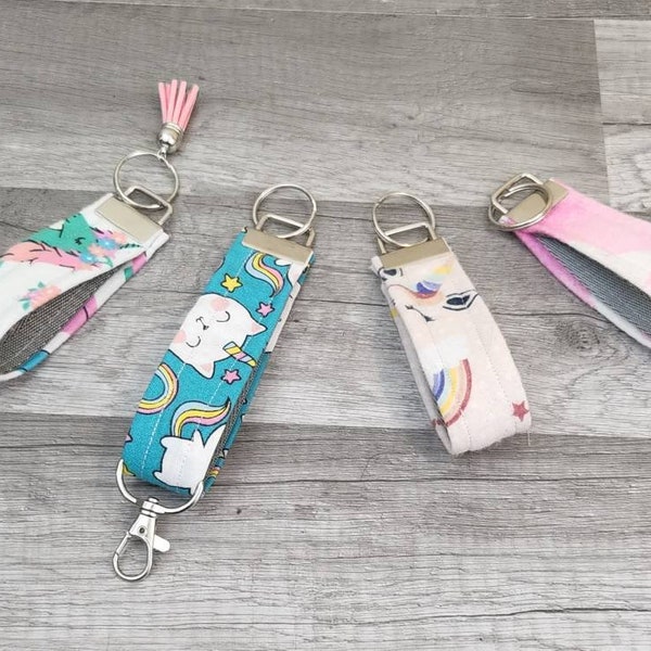 Pink Cat Fabric Keychain - Etsy